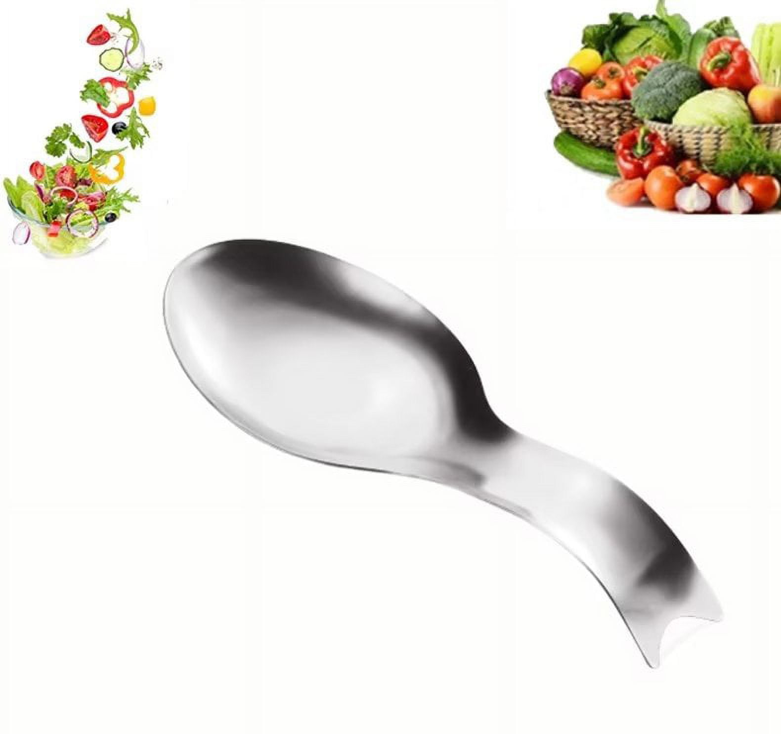 Fish Shape Stainless Steel Spoon Rest for Stove Top Metal Spoon Holder ...