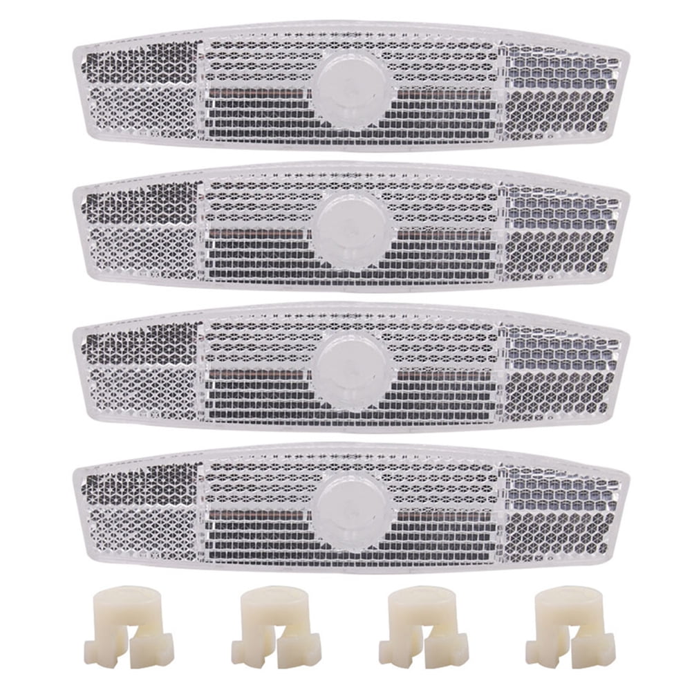 Fish Shaped Bike Safety Spoke Reflector Wheel Rim Reflective Clip (4pcs ...