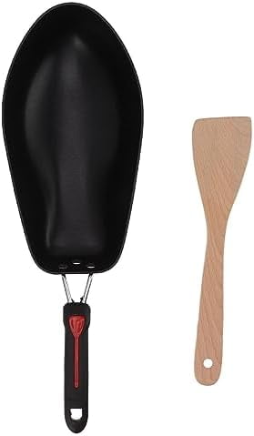 Fish Shaped Frying Pans 304 Stainless Steel Serving Pan Solid Wood ...