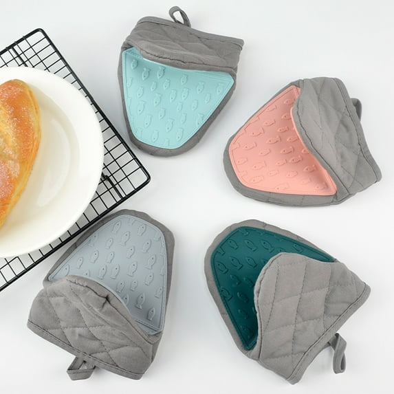 Fish-Shaped Semi-Silicone Oven Gloves | Double-Layer Heat Resistant ...