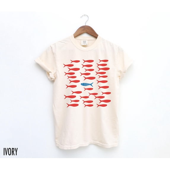 Fish Shirt, Sardines TShirt, Cute Fish Shirt, Retro Graphic Tee ...