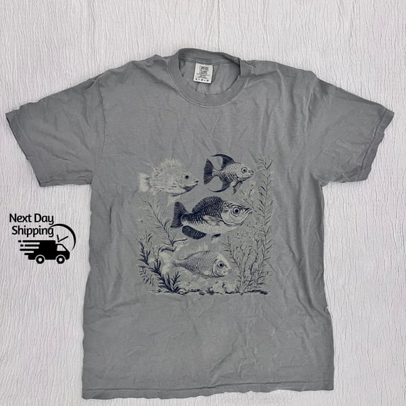 Fish Shirt, Sea Animals Ocean Life Shirt, 90s Shirt, Shirt, Distressed ...