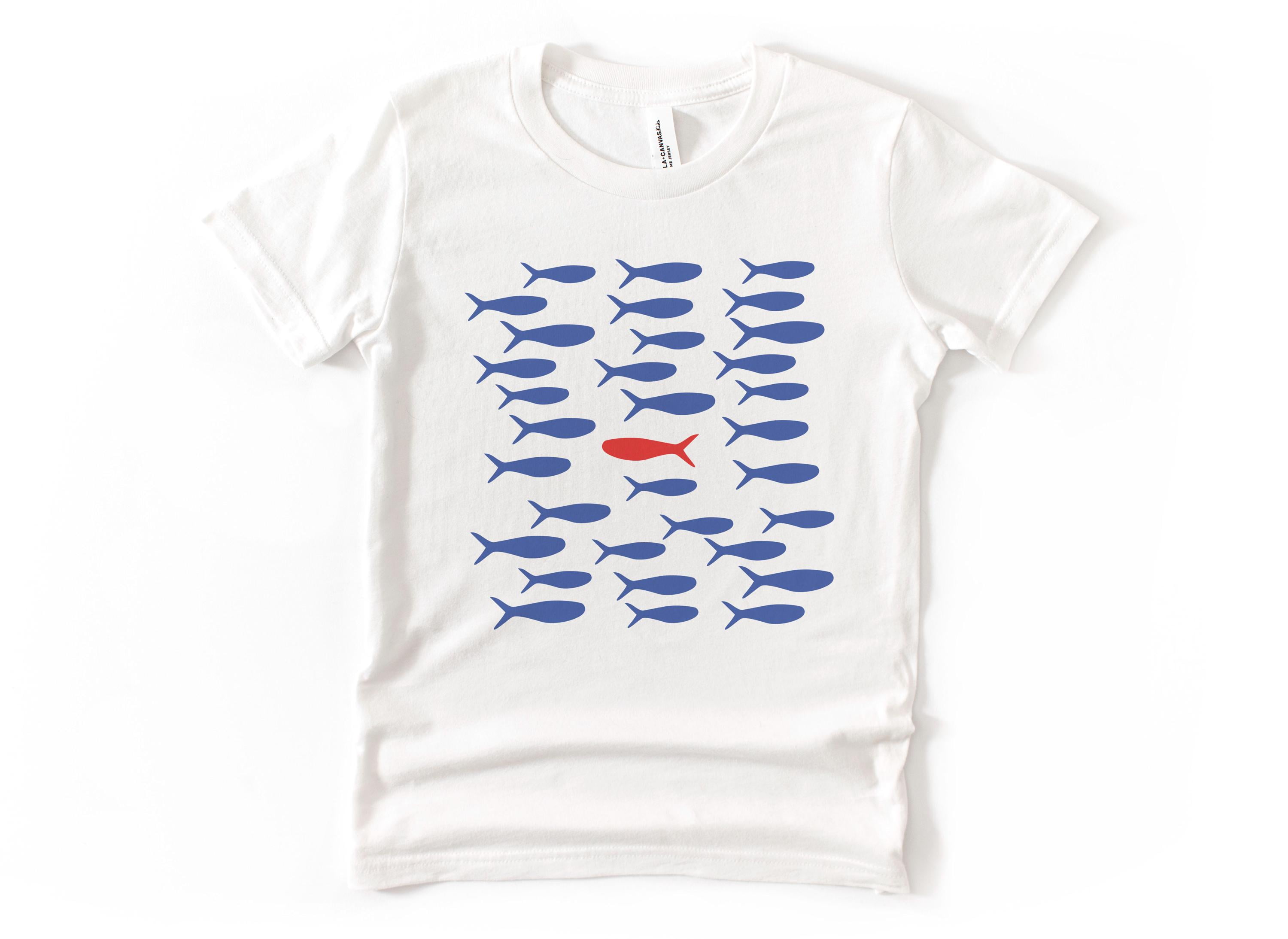 Fish Shirt s Sardine Shirt, Cute Fish Shirt, Fisherman Aesthetic, Red ...