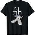 Fish Shoes Funny Misspelled Fish Meme Graphic Humor T-Shirt, for Men ...