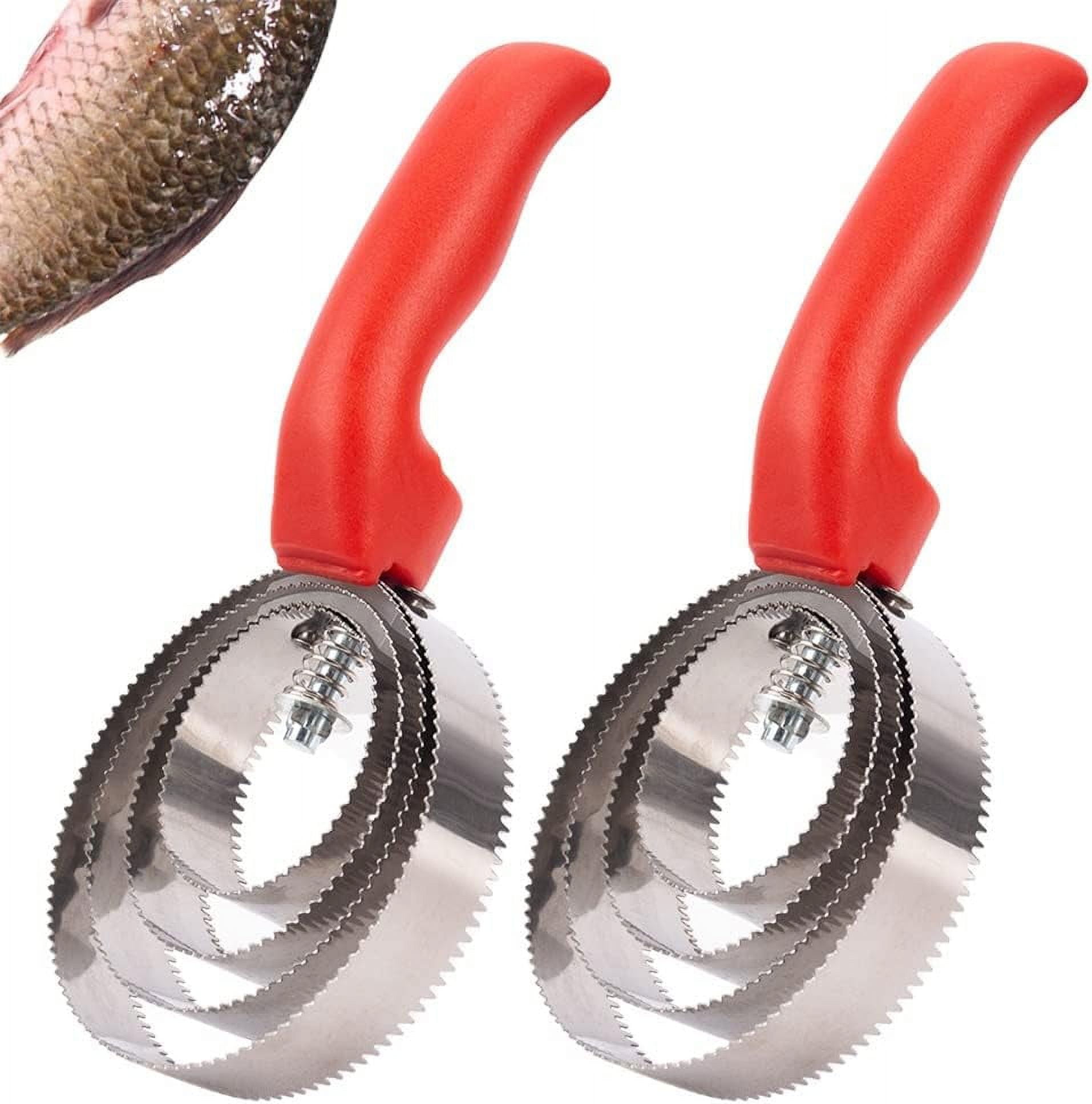 Fish Skin Brush Fast Remove, 2pcs Stainless Steel Fish Scaler Remover ...