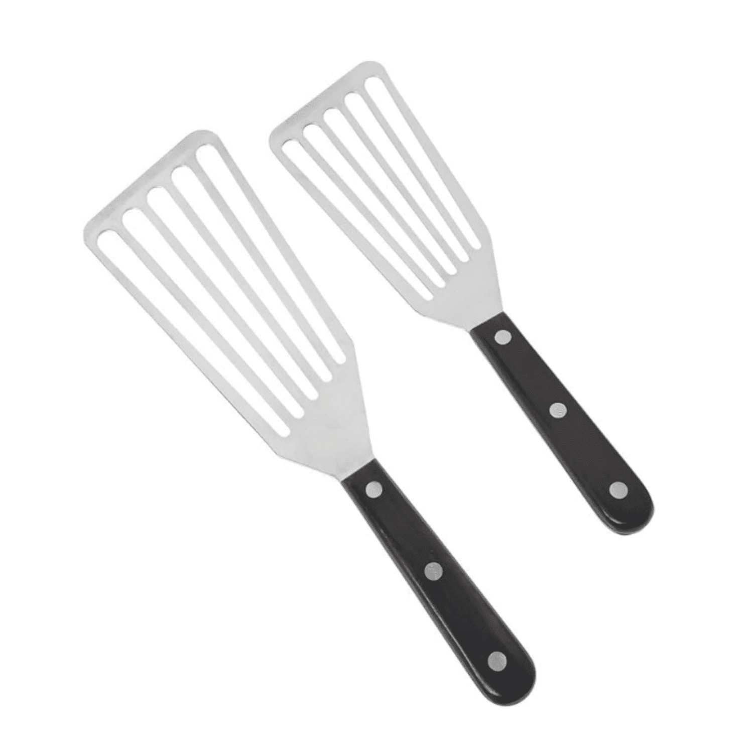 Fish Spatula, 2 Pack Stainless Steel Metal Spatula, Slotted Spatulas ...