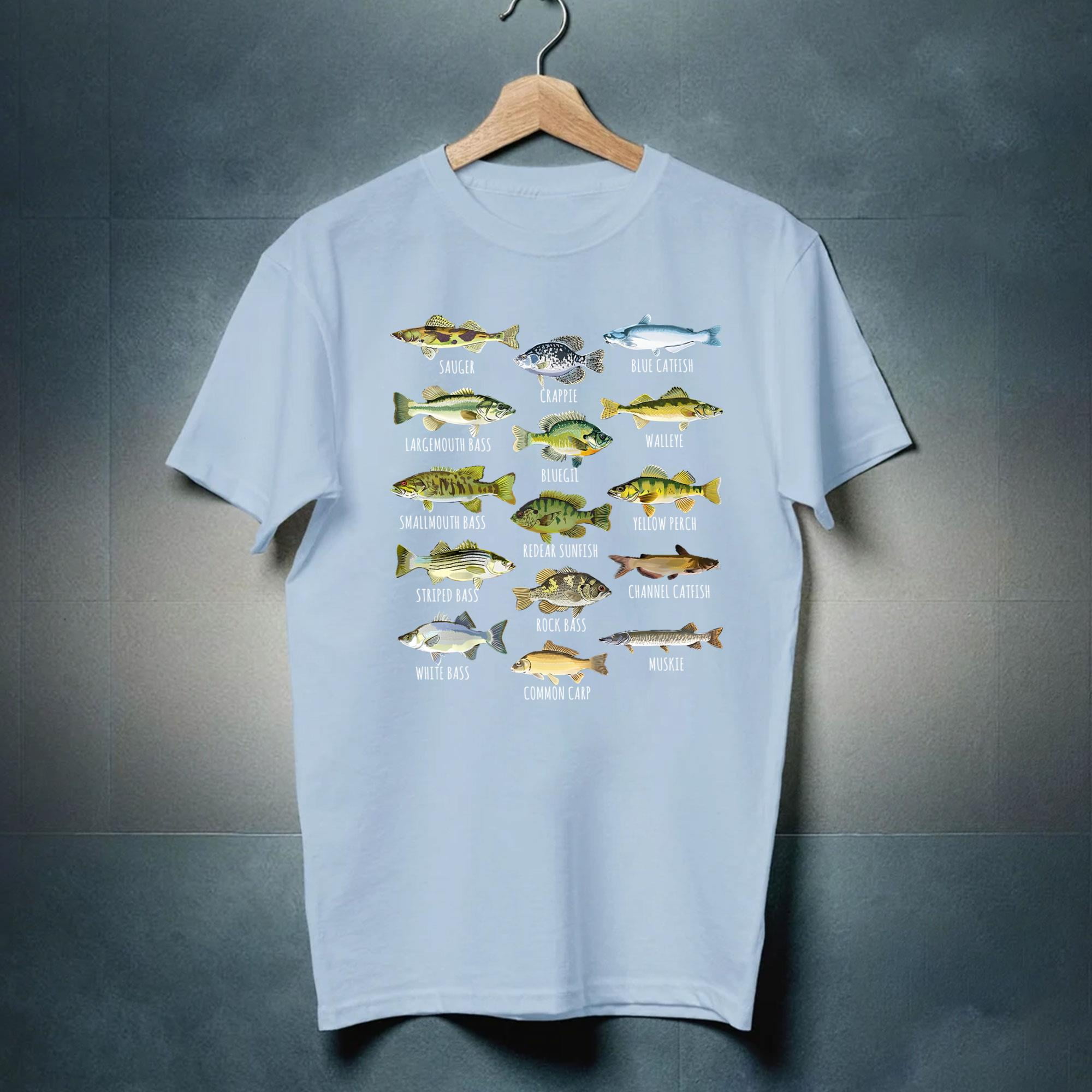 Fish Species Biology Types Of Freshwater Fish Fishing Gift Unisex T ...