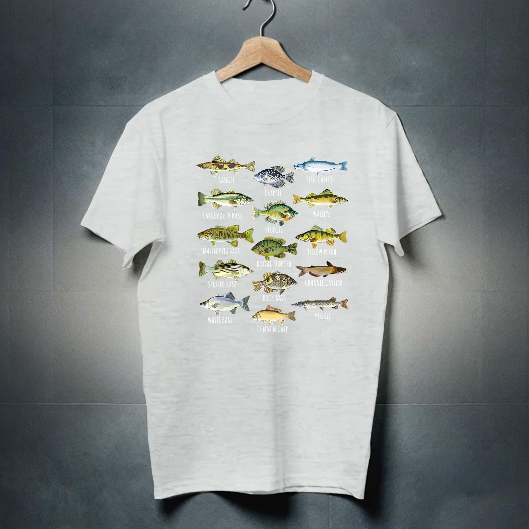 Fish Species Biology Types Of Freshwater Fish Fishing Gift Unisex T ...