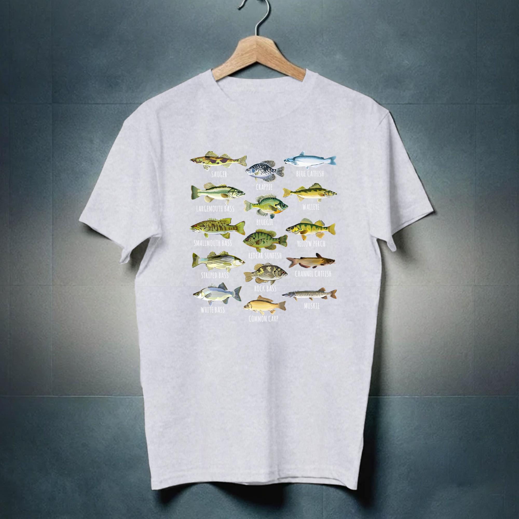 Fish Species Biology Types Of Freshwater Fish Fishing Gift Unisex T ...