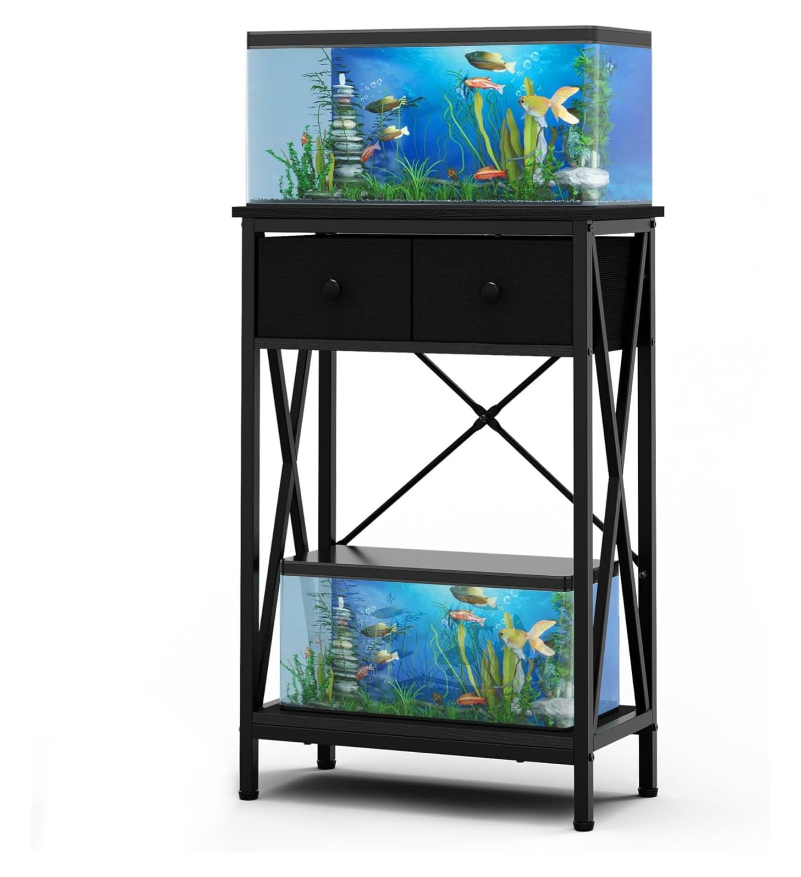 Fish Stand 10 Gallon: Sturdy Aquarium Stand with Accessories Storage ...