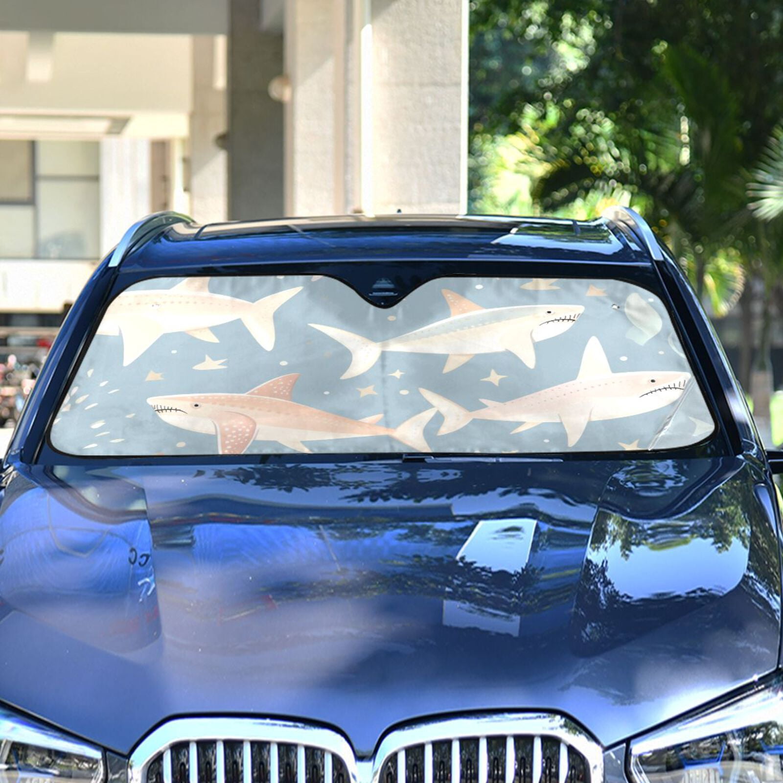Fish Stars Leaves Automotive Front Car Windshield Sun Shade Reflector ...