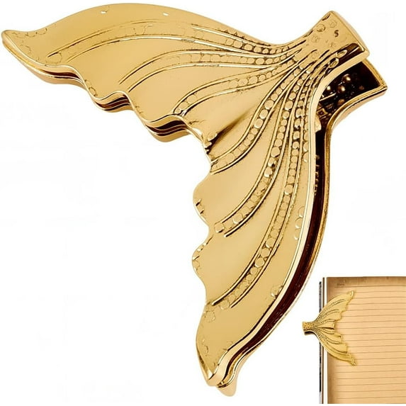 Fish Tail Book Clip Metal Gold Vintage Journal Cilps Bookmark Fantastic ...