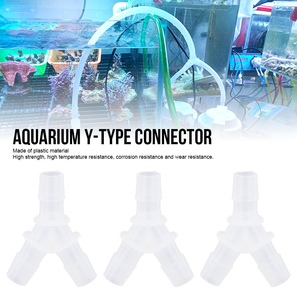 Fish Tank Air Line Splitter, Transparent Y,Connector For Easy Flow ...