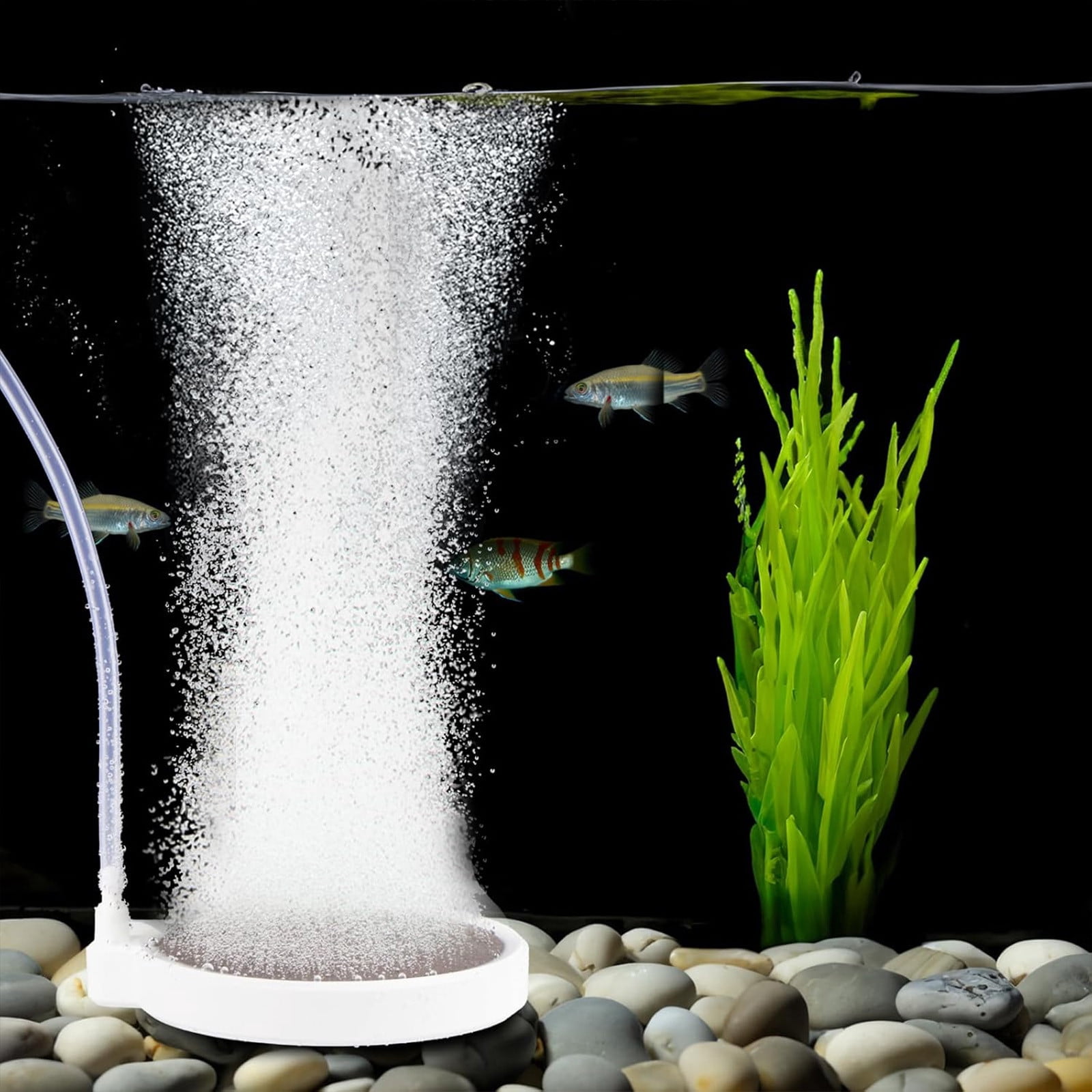 Fish Tank Air Stone, 2 Inch Nano Ultra-High Dissolved Oxygen Diffuser ...