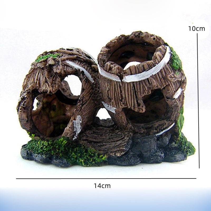 Fish Tank Artificial Bridge Resin Landscape Decoration Bridge Aquarium ...