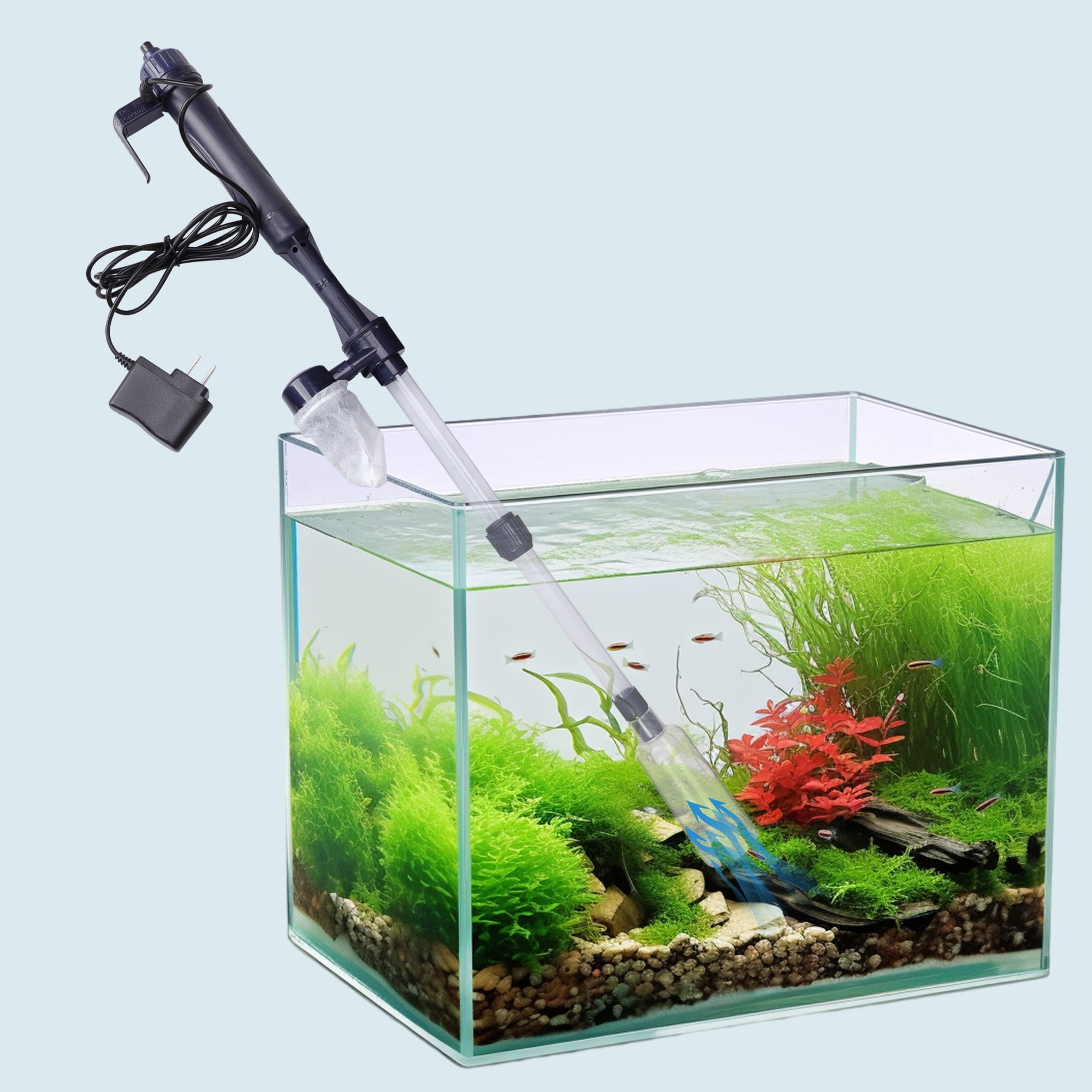 Fish Tank Cleaner Vacuum Electric Aquarium Vacuum Cleaner - Walmart.com