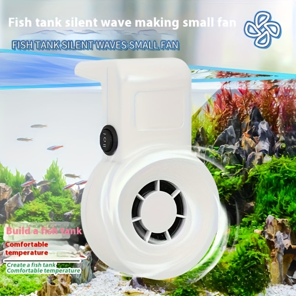 Fish Tank Cooling Fan - 3W USB Powered External Hanging Aquarium Cooler ...
