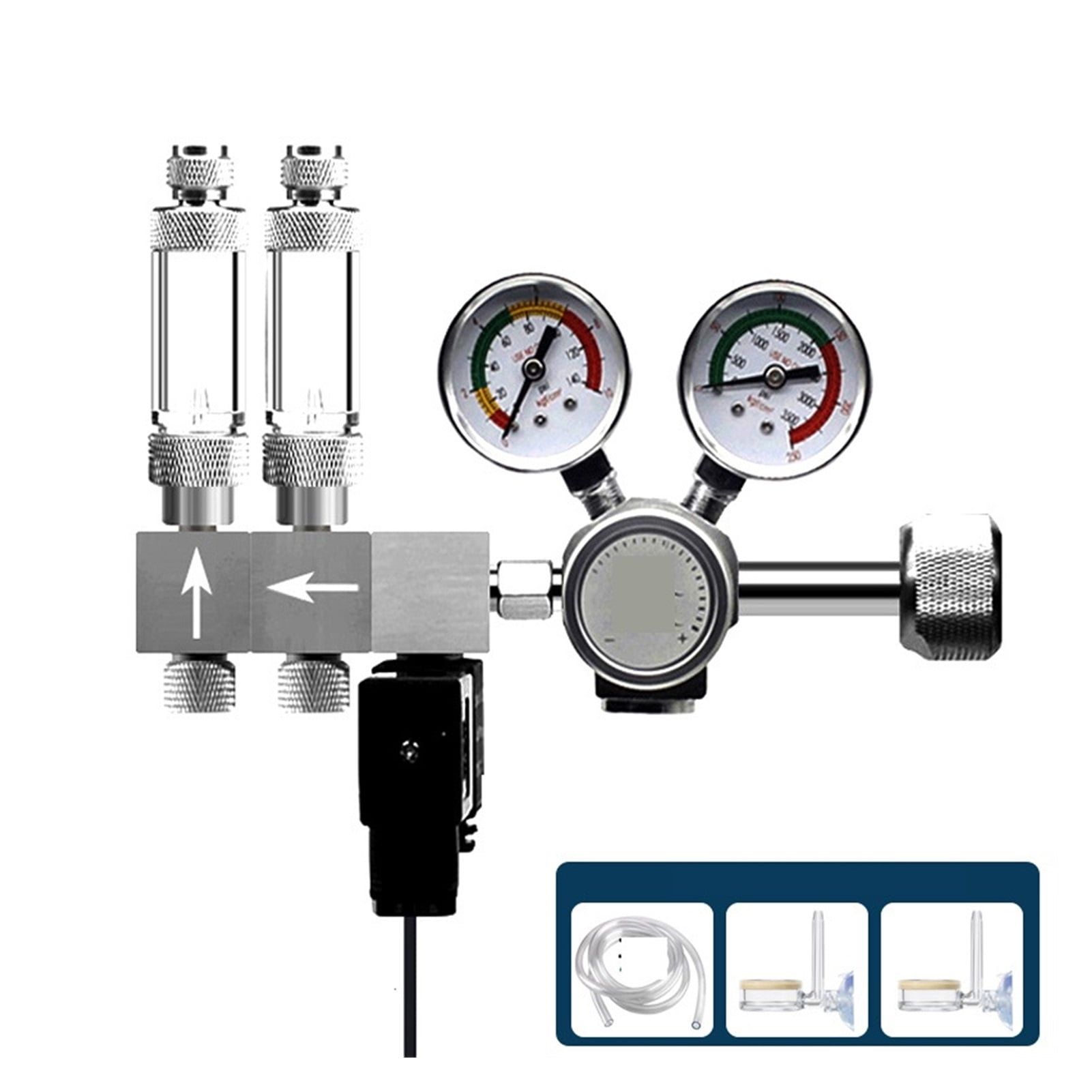 Fish Tank DIY CO2 Regulator Solenoid Valve Bubble Counter CO2 Reaction ...