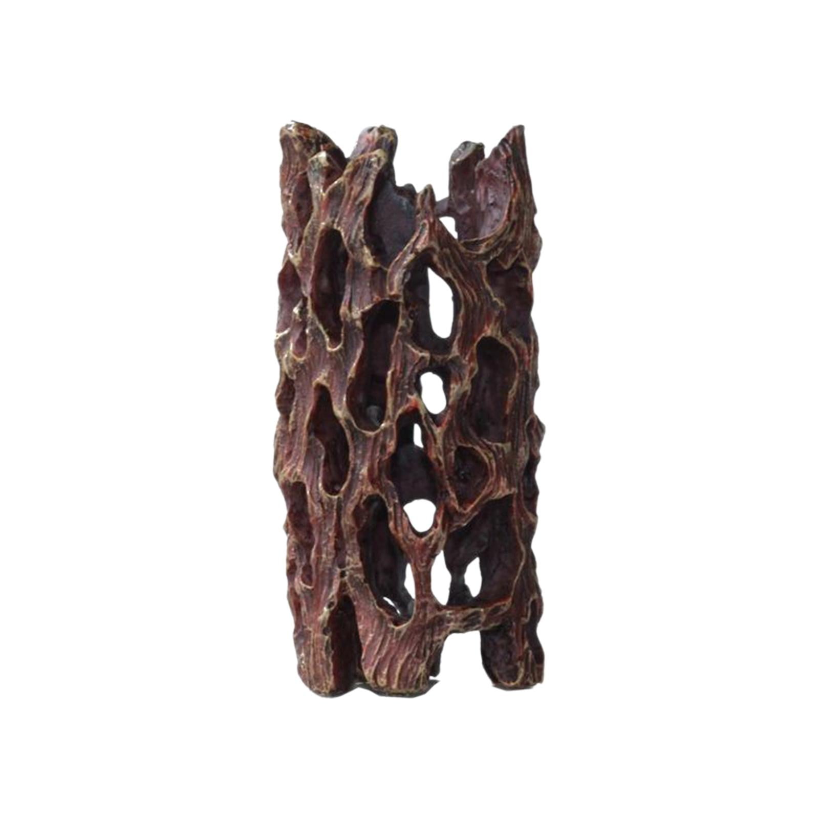 Fish Tank Decoration Trunk Landscape Eco Friendly Fish Cave House Resin ...