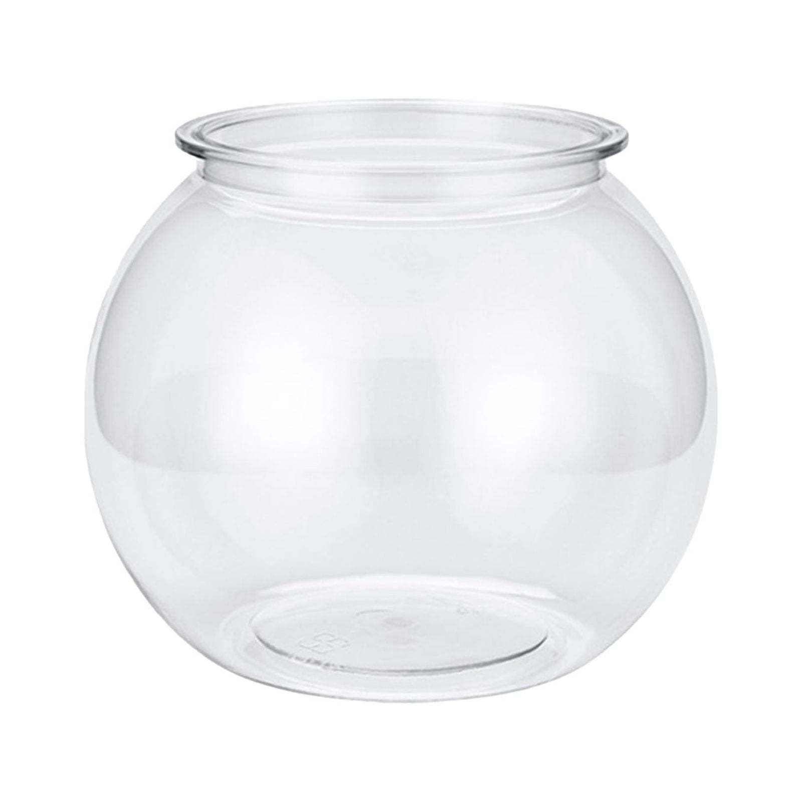 Fish Tank Decorative Centerpiece Round Vase Transparent for Stones Tree ...