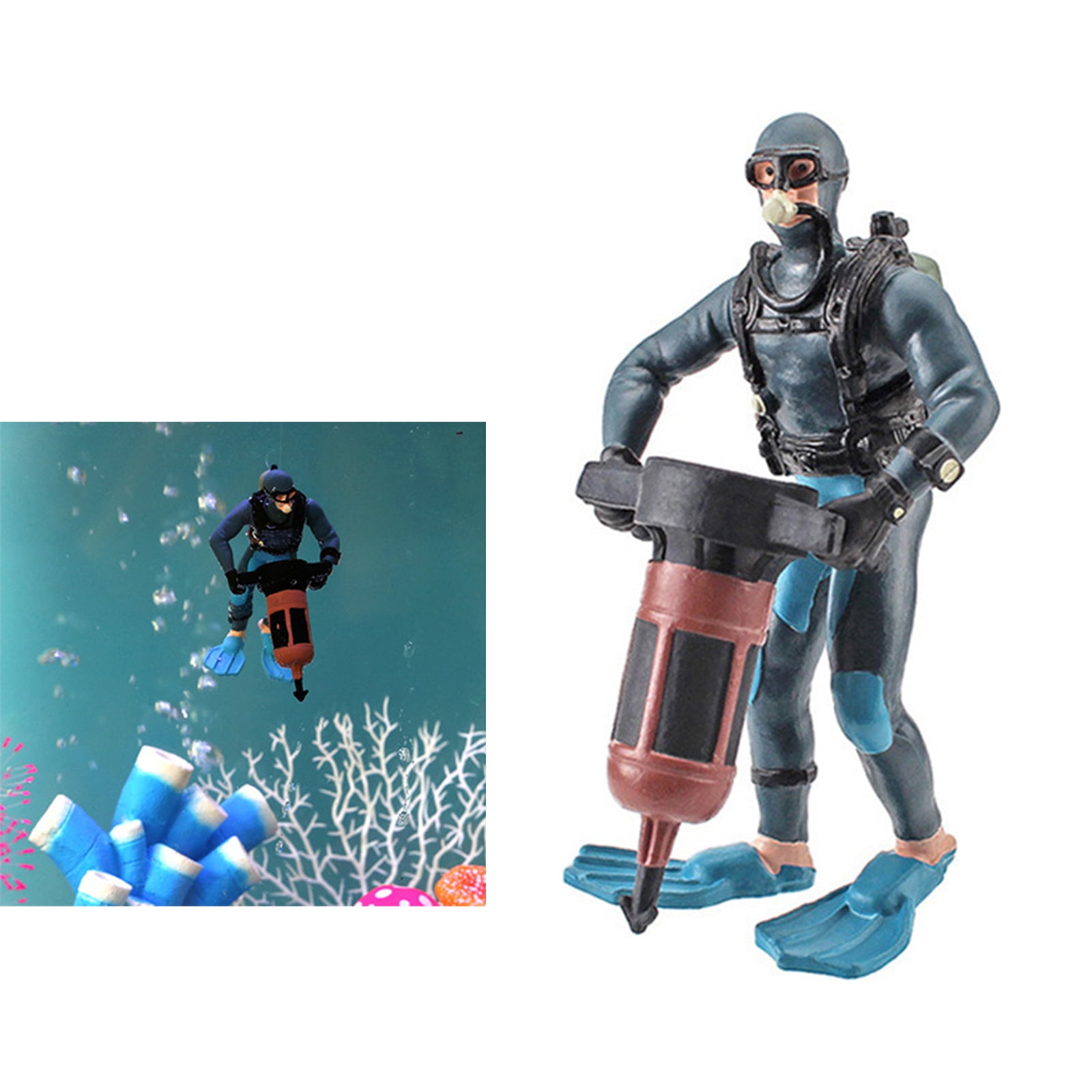 Fish Tank Diver Decorations Diver Action Figure For Aquarium Landscape ...
