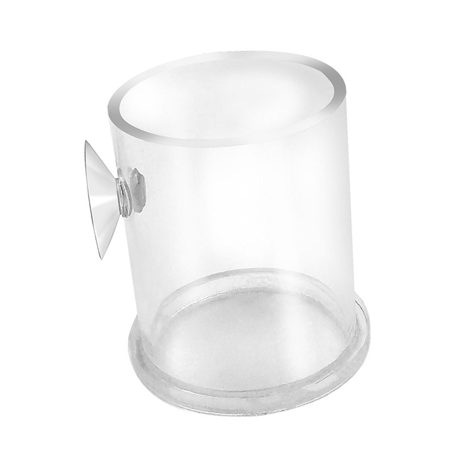Fish Tank Feeding Cup, Aquarium Fish Feeder, Transparent Acrylic ...