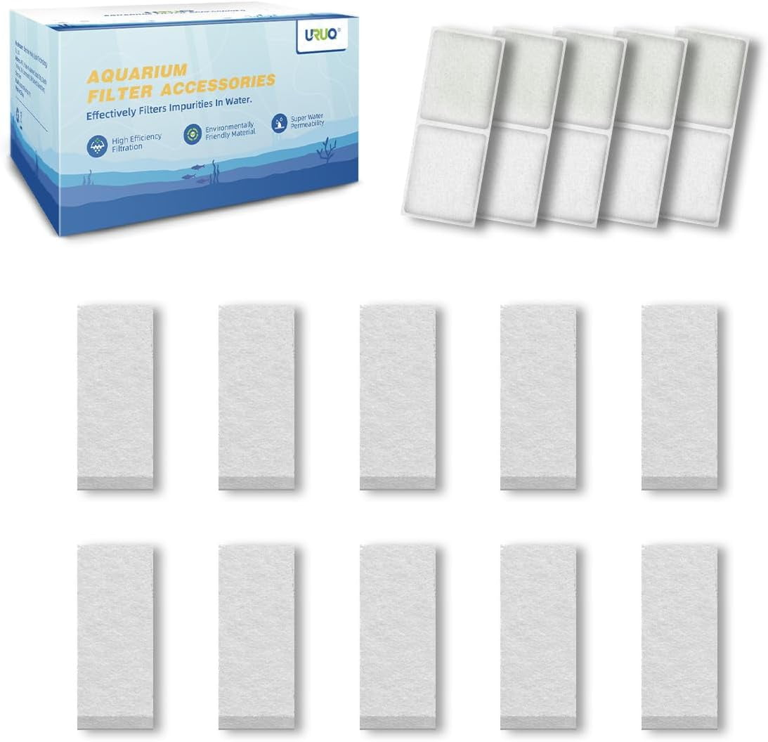 Fish Tank Filter Cartridge: 15 Pack Aquarium Top Fin Filter Cartridges ...