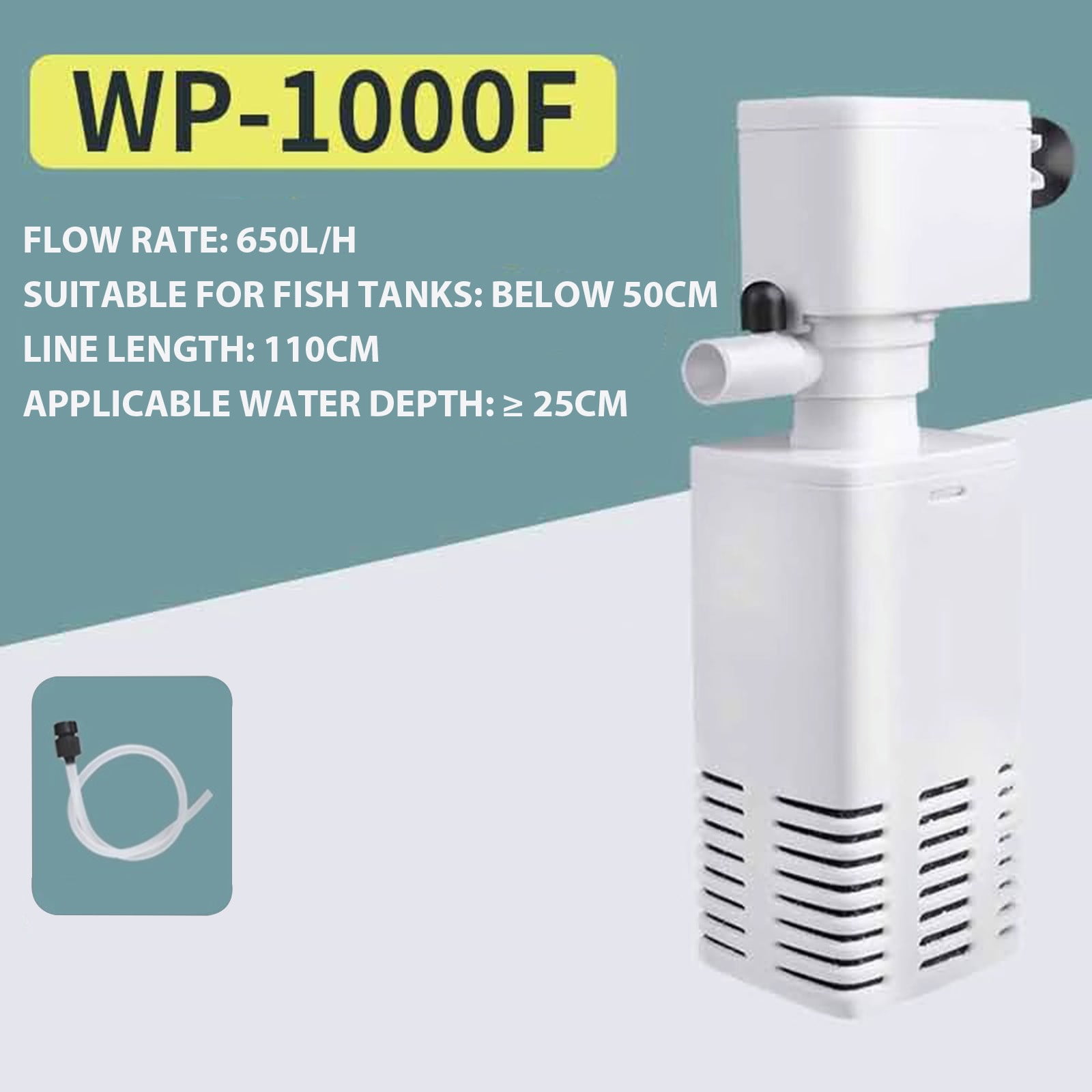 Fish Tank Filter Pump, Three In One Water Purification System, Small ...