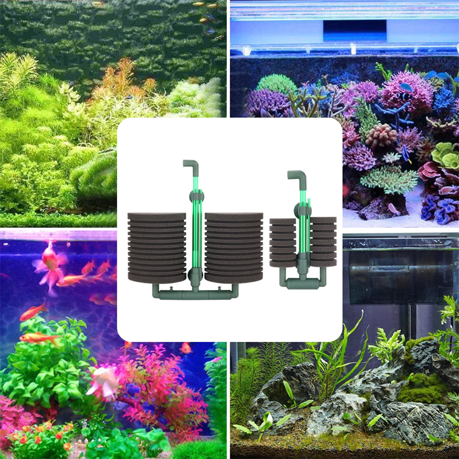 Fish Tank Filter Wool Fish Tank Clean Water Pneumatic Filter Mute ...