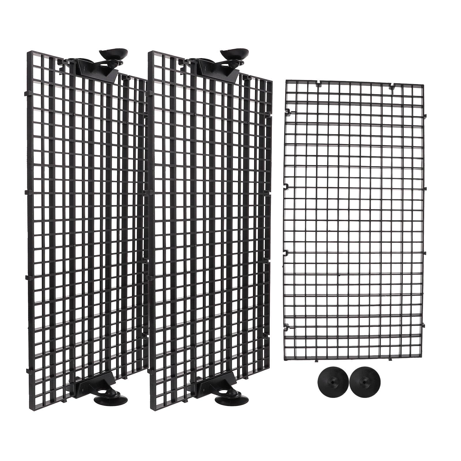 Nutrianeous Fish Tank Dividing Net Black PVC 10SuctionCups 11.8x5.9in ...