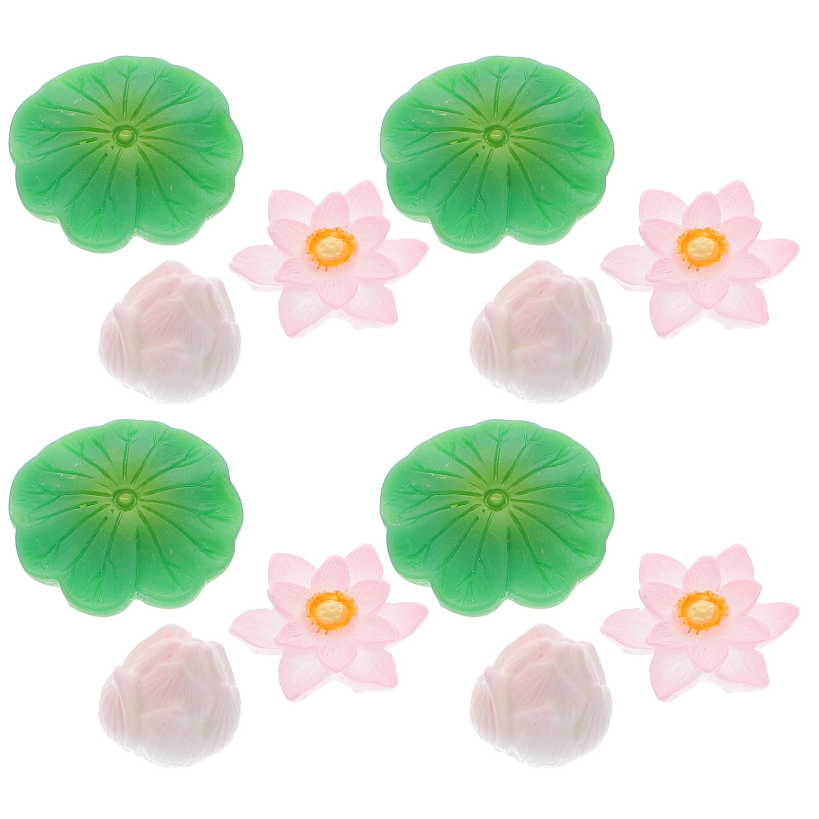 Fish Tank Landscaping Ornaments Lotus-flower Leaves Micro Landscape ...