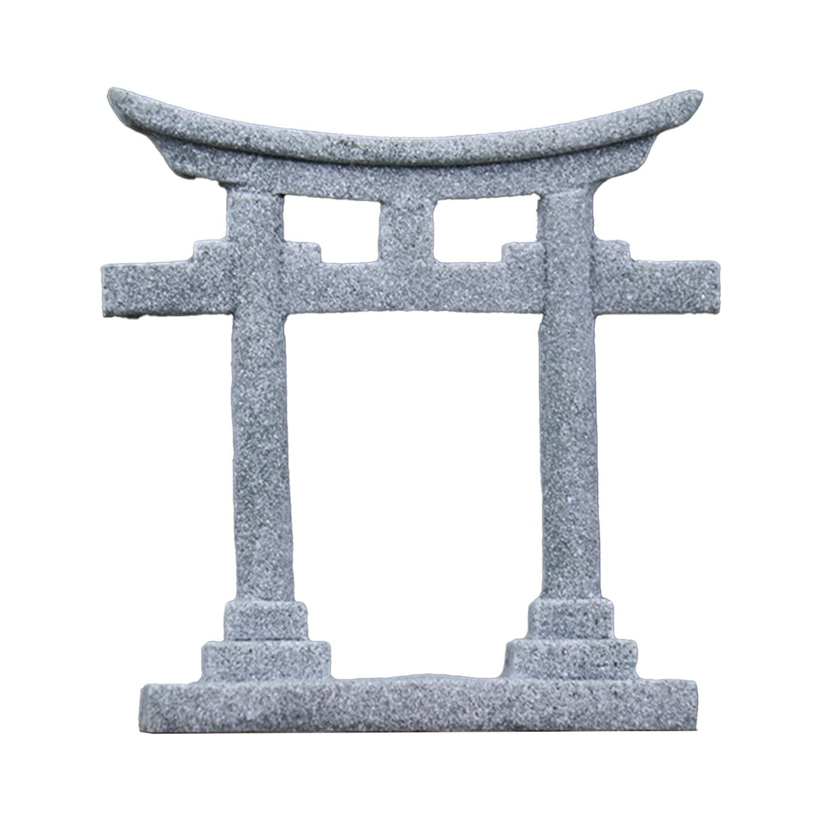 Fish Tank Ornament Japanese Shinto Torii Shrine Gate Model Miniature ...