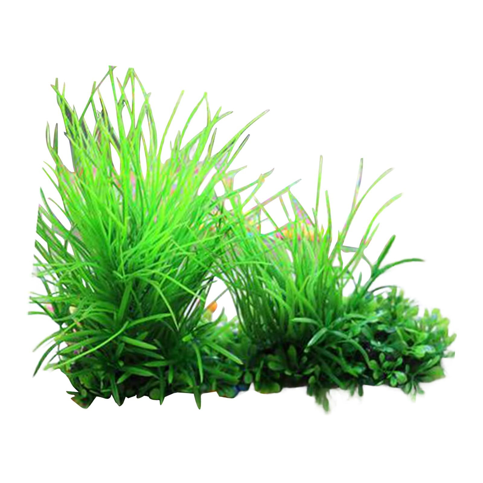 Fish Tank Plant Artificial Grass Aquarium Ornament Hideaway DIY ...