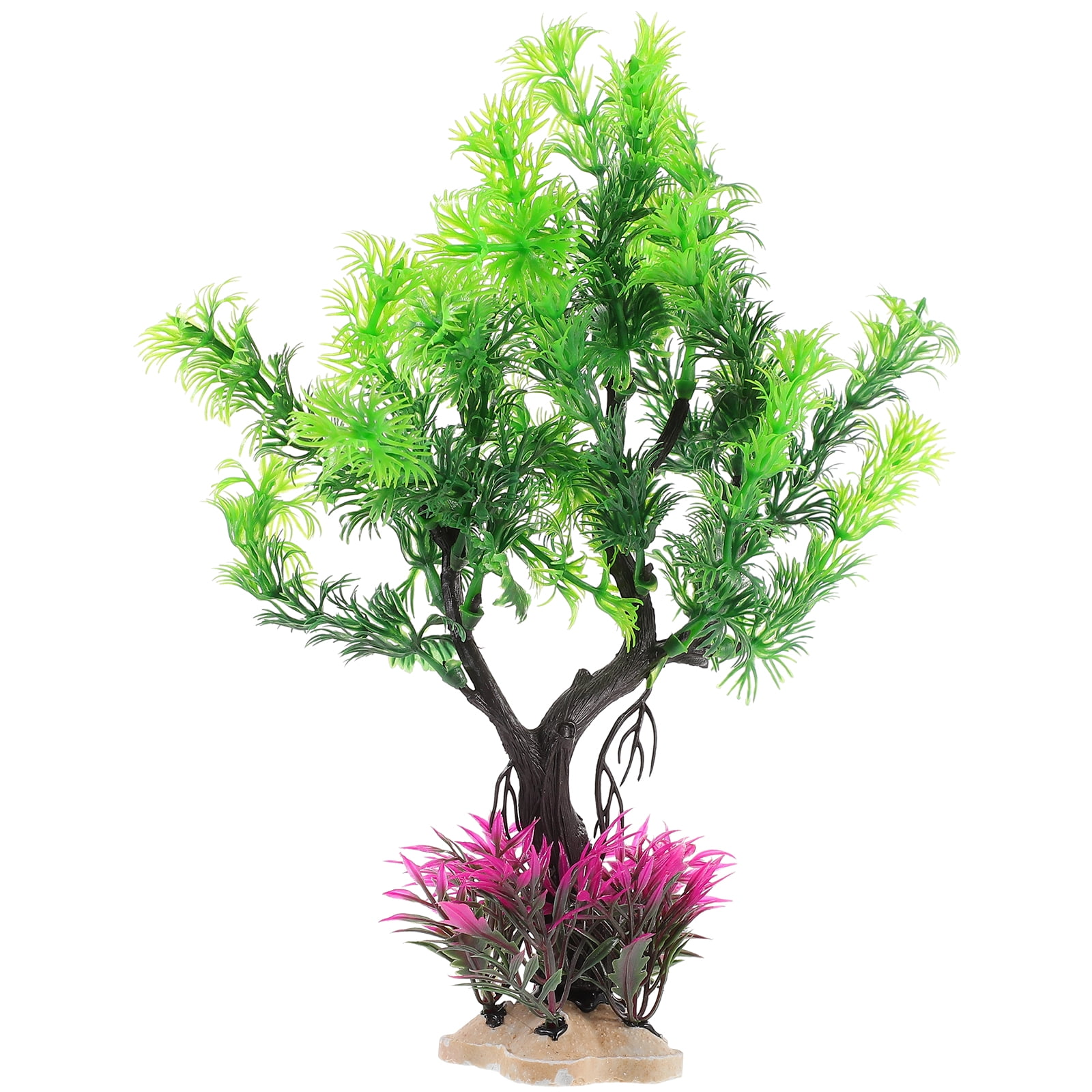 Aquarium Decoration with Fake Plants Plastic Fish Tank Plant Decor for ...