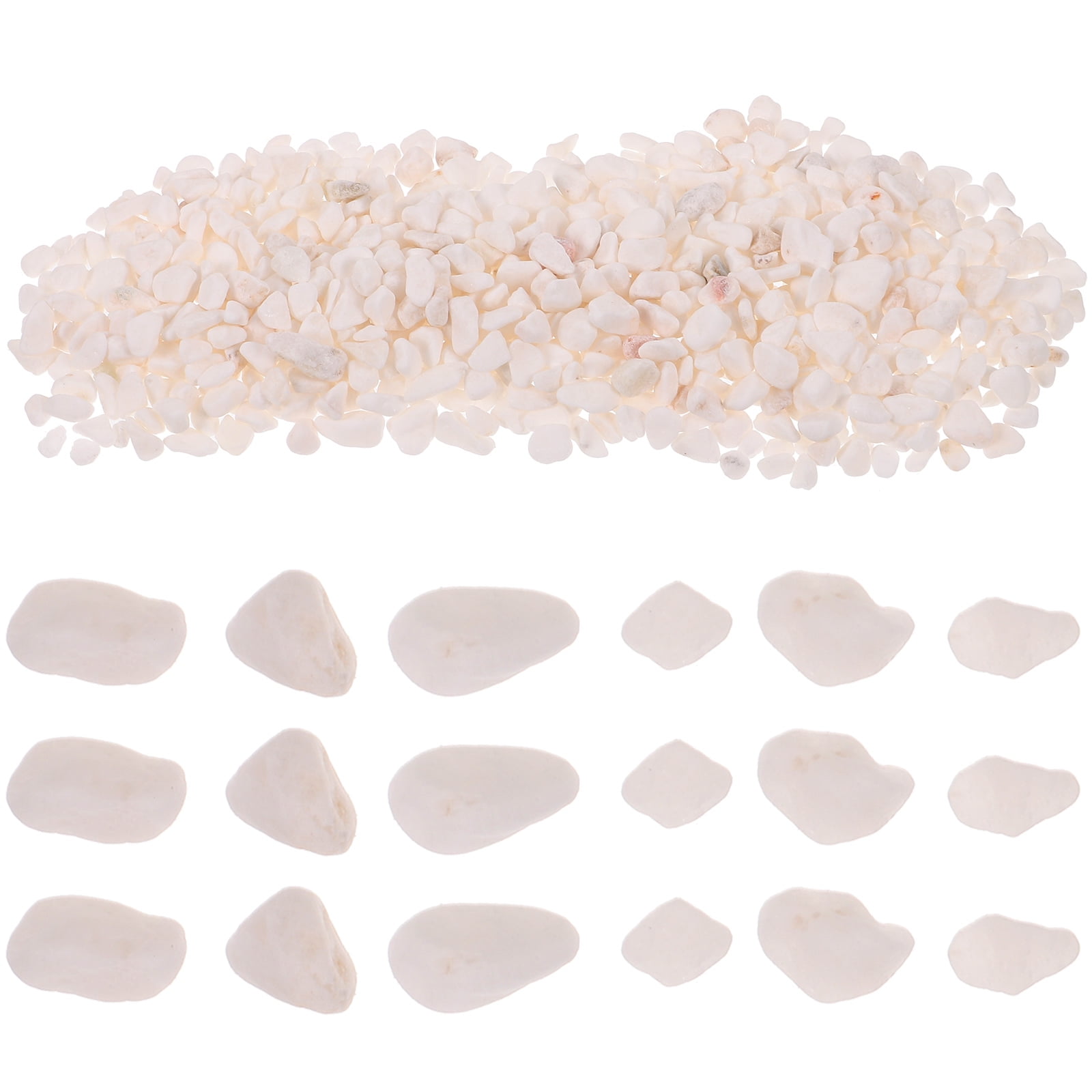 Fish Tank Rocks Compact Aquarium Stones Gravel Succulent Soil White ...