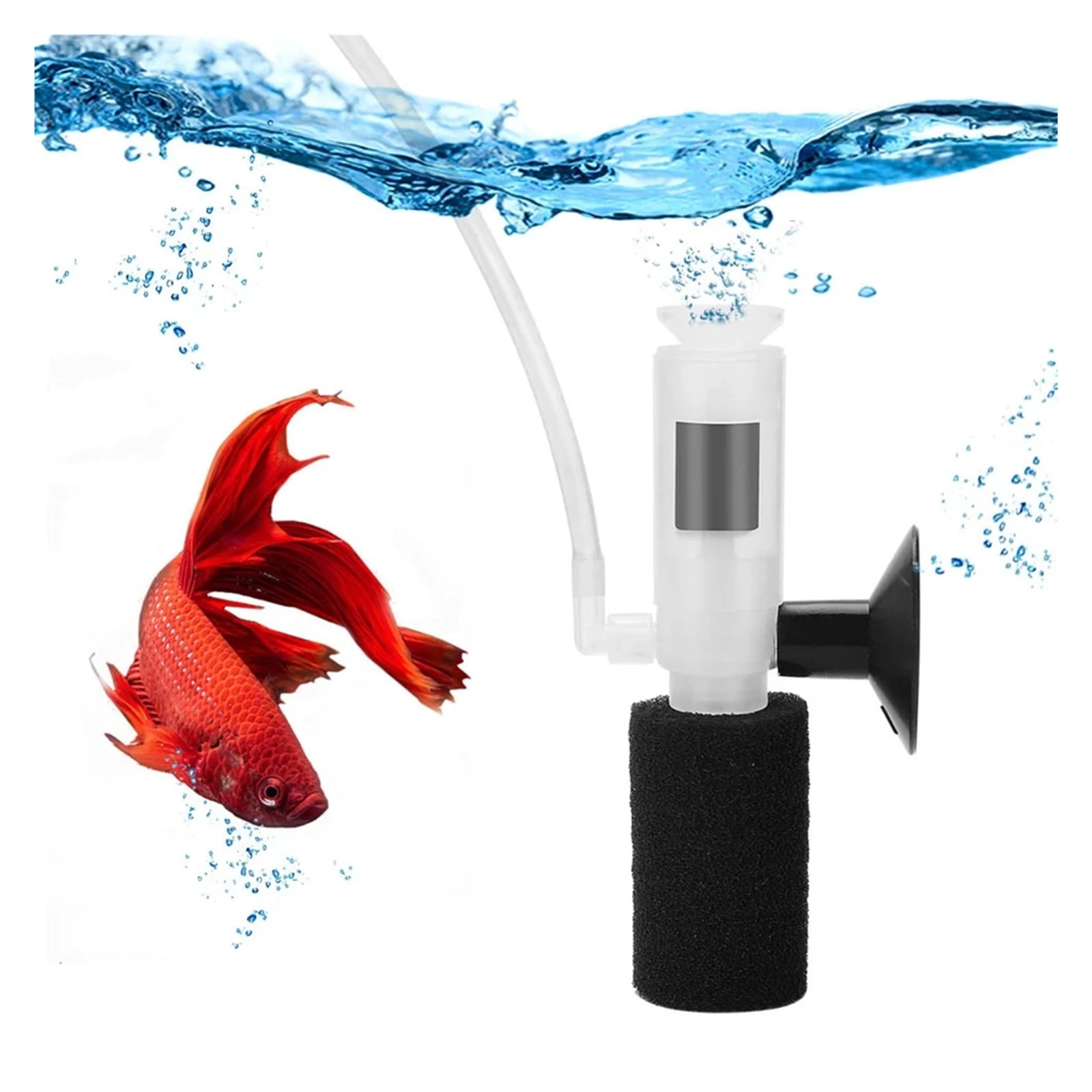 Fish Tank Small Soundless Pneumatic Filter Water Goblin Air Pump ...