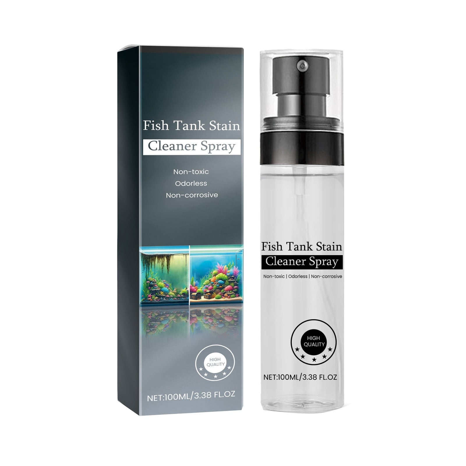 Fish Tank Stain Cleaning Spray Stain Cleaning And Descaling No And No ...