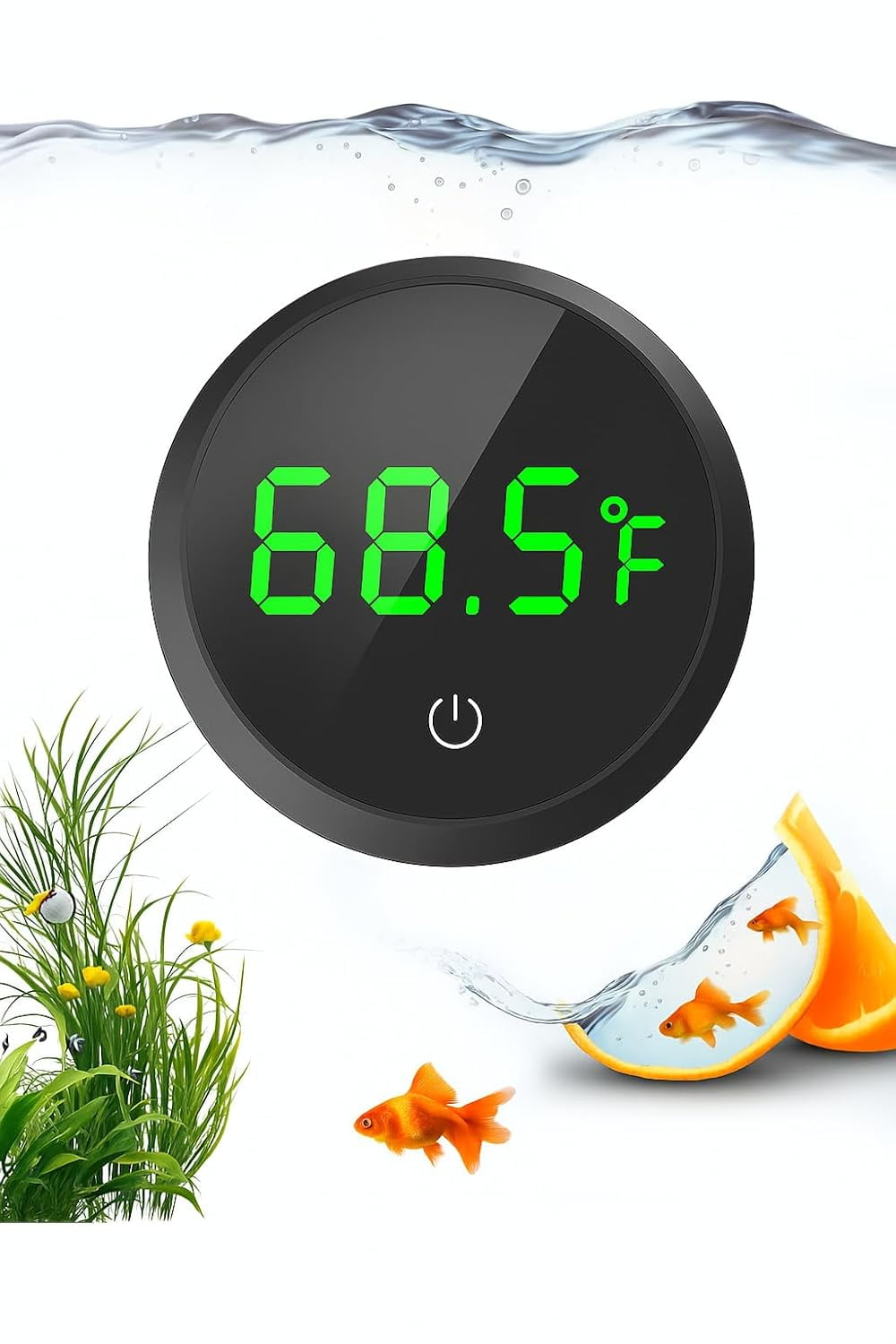Fish Tank Thermometer Aquarium Thermometer Wireless Touch Stick Digital ...