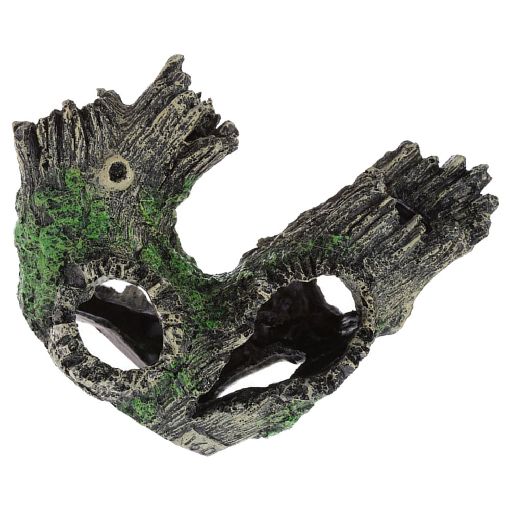 Raindrops Grey Resin Tree Trunk for Fish Tank Decoration Create a ...