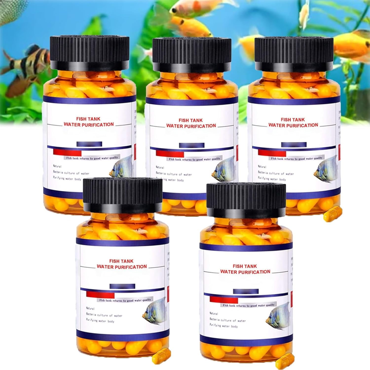 Fish Tank Water Purification Capsule, Powerful Aquarium Water ...