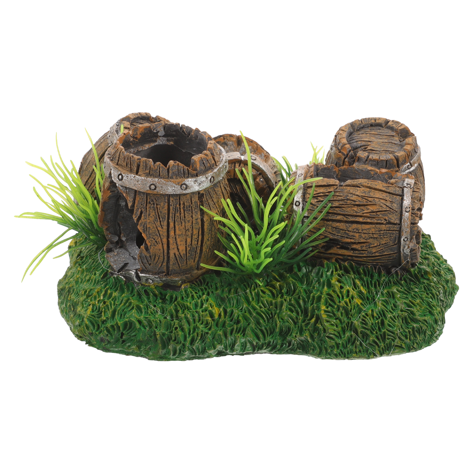 Fish Tank Wine Barrel Ornaments Rock Decor Shrimp Hideout Critters ...