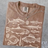 Fish Tattoo Style 90s Tshirt Retro Y2k Fisher Shirt Fish Shirt For Men ...