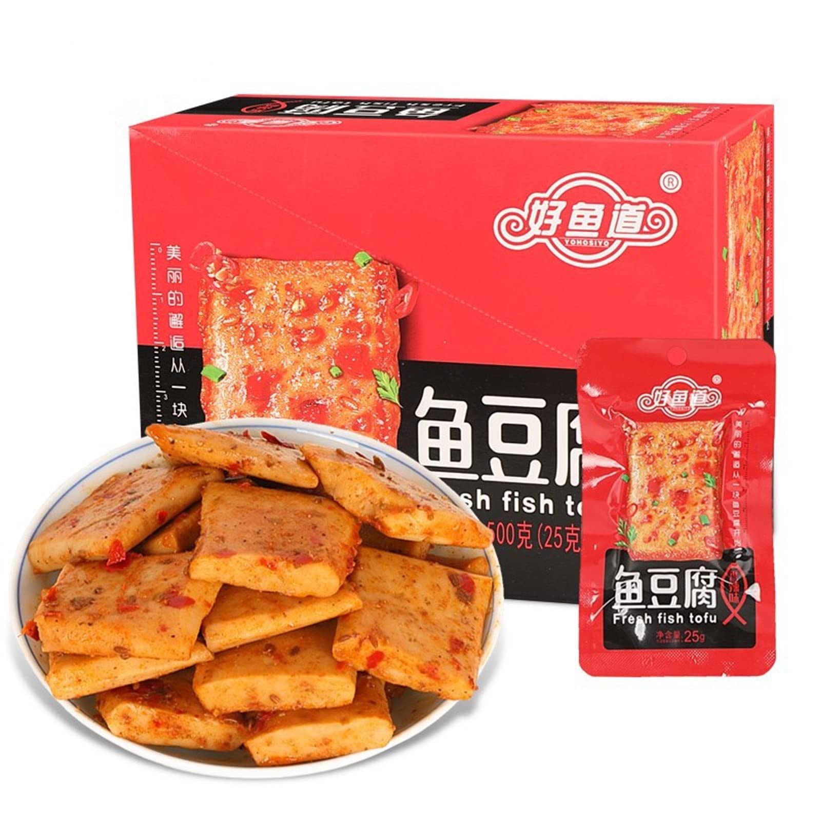 Fish Tofu Delicious Snacks, MZF22 Instant Snack Spicy Strip, Chinese ...