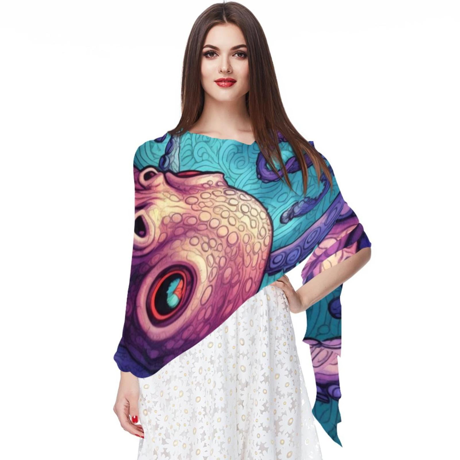 Fish Translucent Chiffon Yarn Silk Scarf - Lightweight and Breathable ...