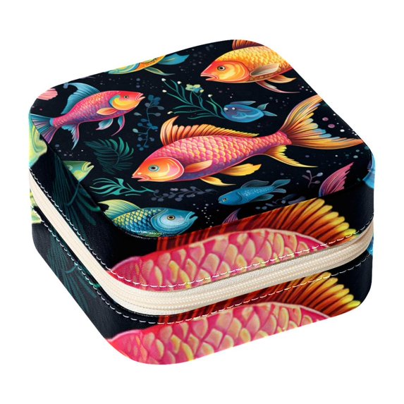 Fish Travel Portable Square Jewelry Box: Storage Box, Decorative Box ...