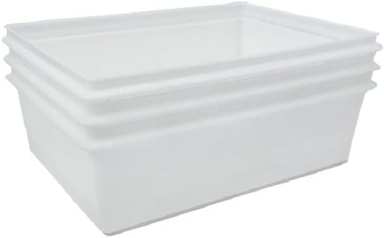 Fish Tubs/Food Storage Bins 10lb 11.5" x 15.5" x 2", Pack of 20- Shallow Container Bases Only ...