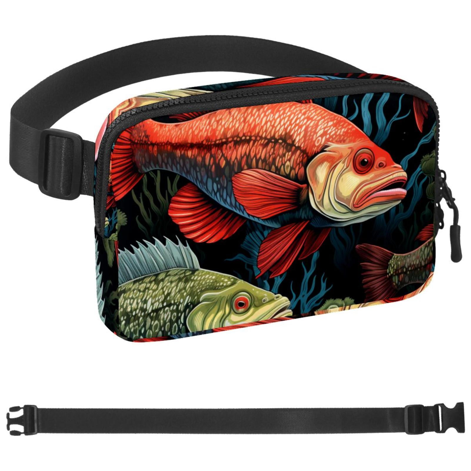 Fish Waist Pack for Running Fanny Pack for Women and Men Crossbody Belt ...