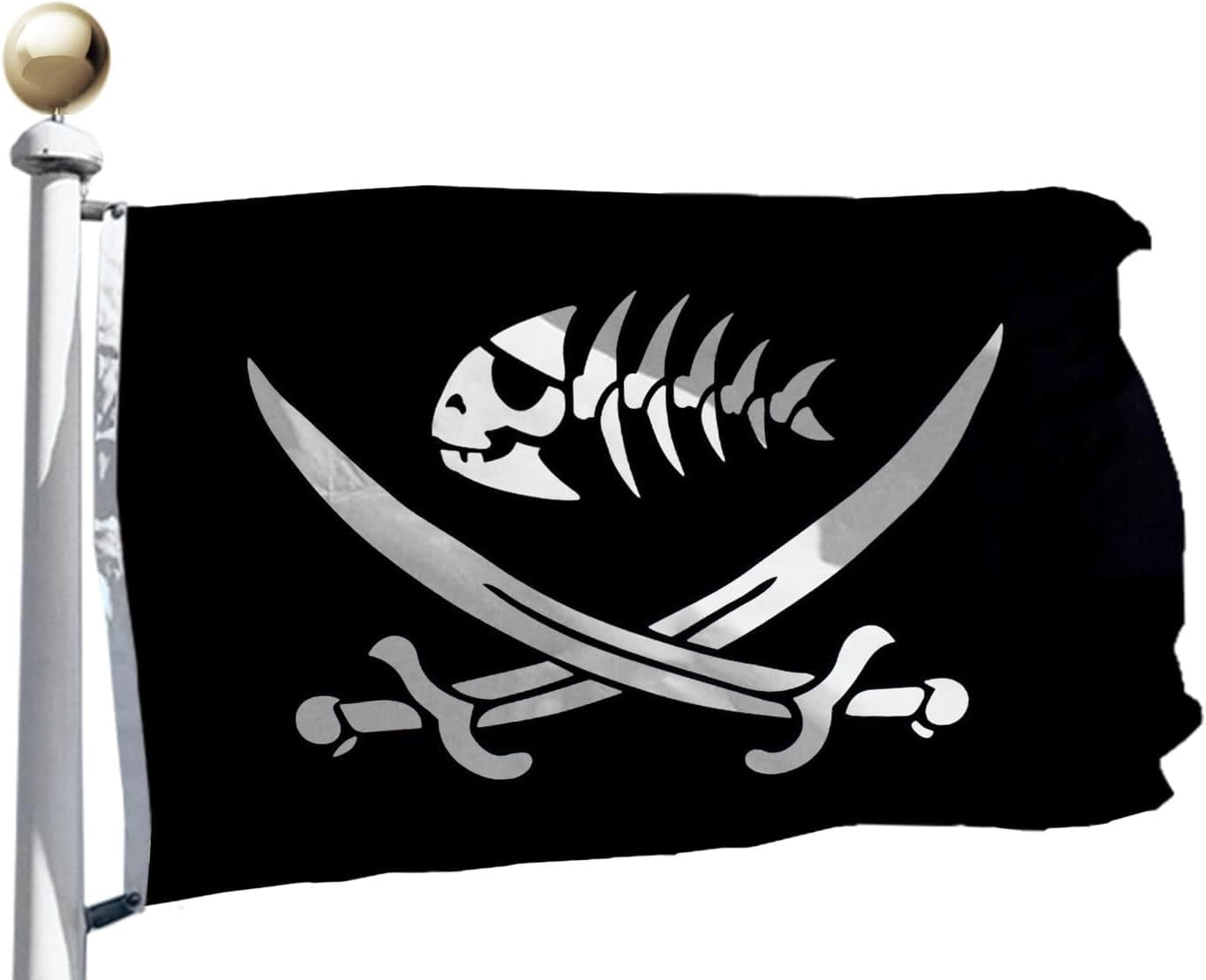 Fish With Swords Pirate Outdoor Flag - Walmart.com