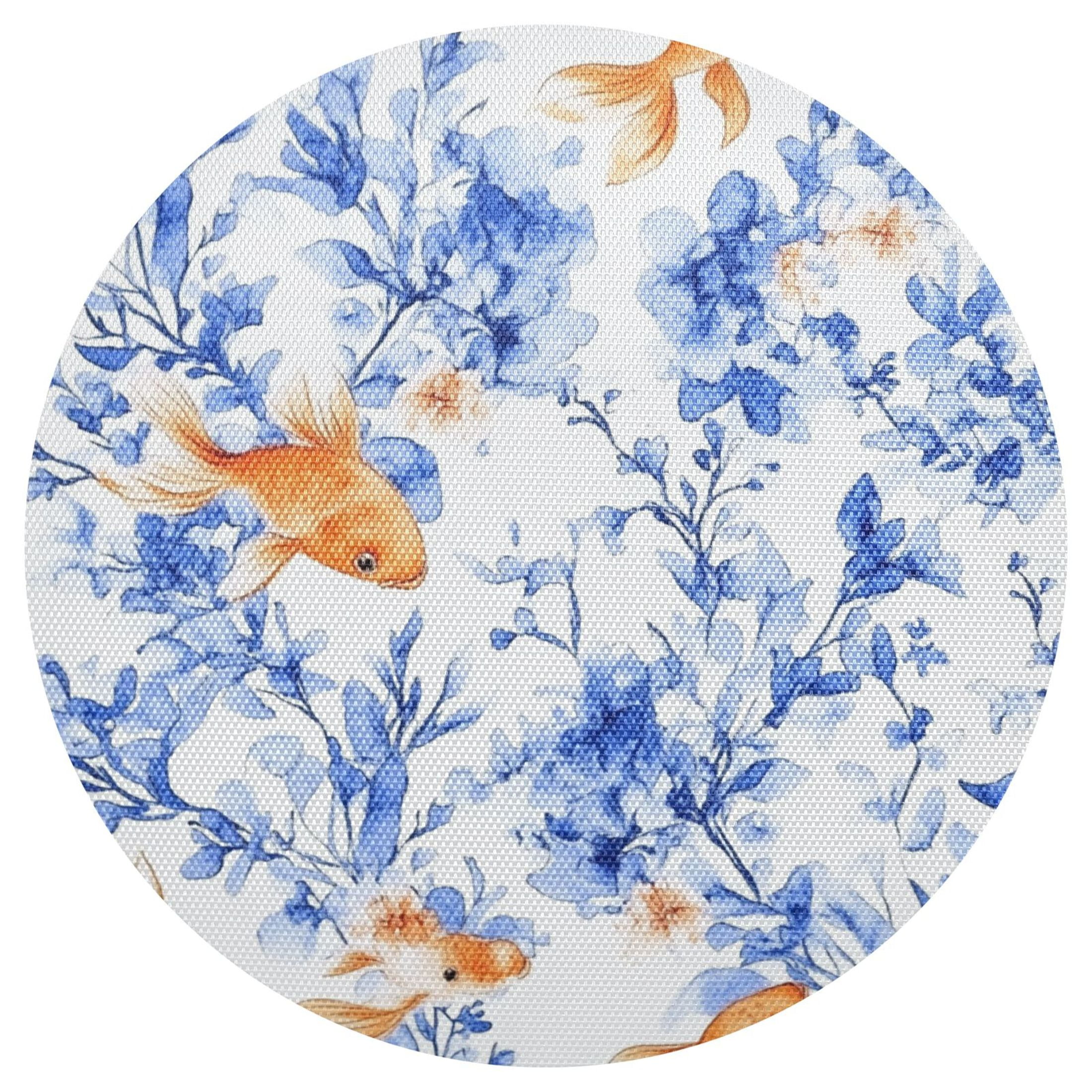 Fish and Coral 6-Piece 15.4in Durable PVC Plate Mats, Heat-Resistant ...