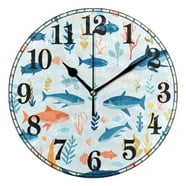 Unique Bargains 8 Inch Wall Clock, 3D Number Quartz Battery Operated ...